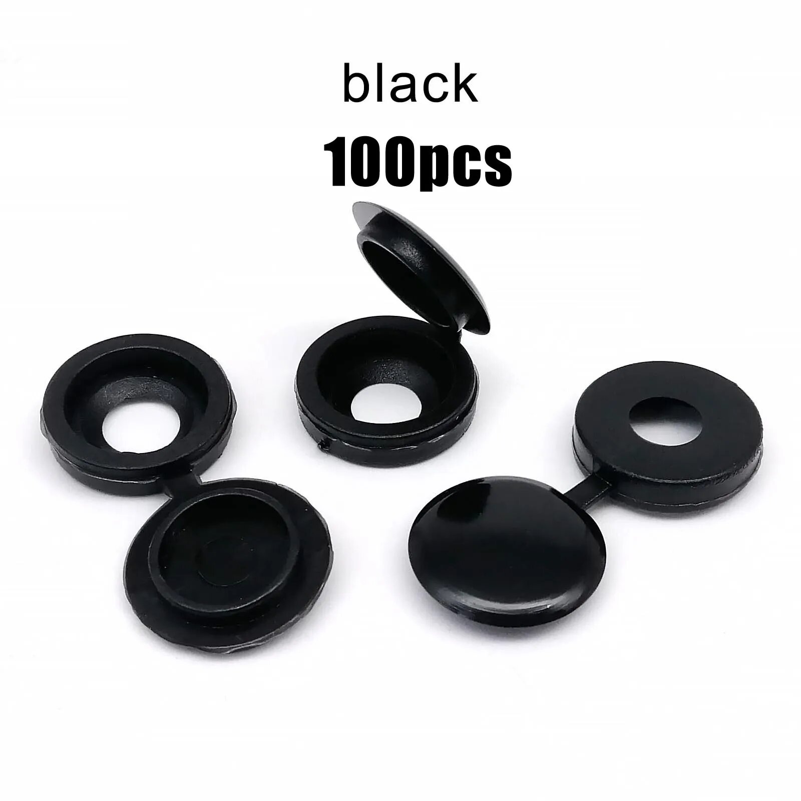 100/250 шт. пластиковый саморез, болт, гайка для гвоздей, декоративная крышка, защитная крышка, складной шарнир для мебели, автомобиля