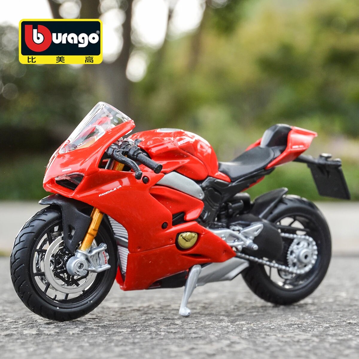Bburago Ducati-Panigale V4 металлическая модель мотоцикла 1:18