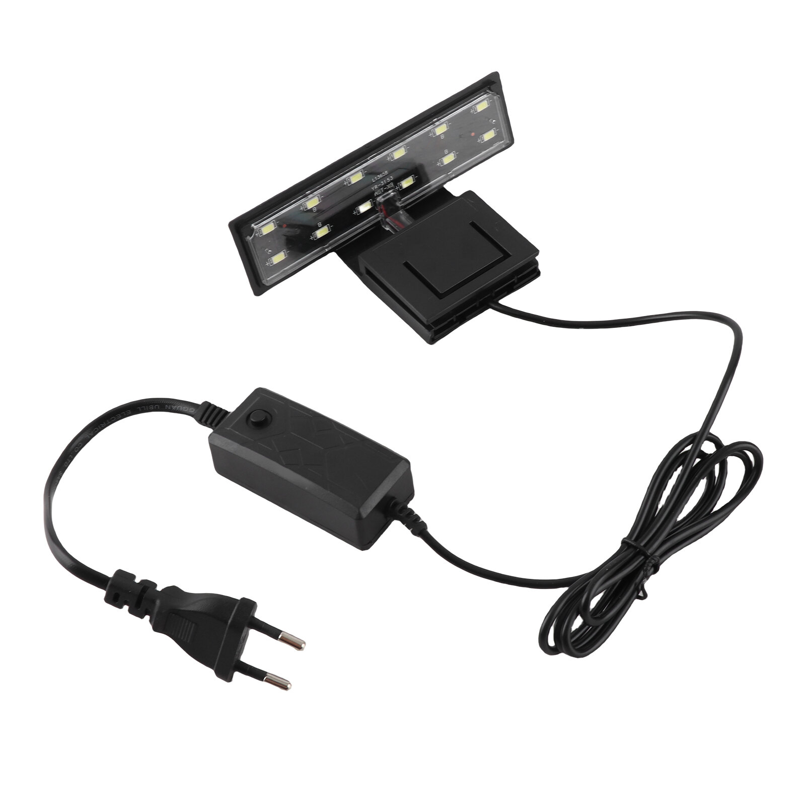 Светодиодный светильник для аквариума, супер яркий белый светильник, зажим для аквариума, лампа для аквариумных растений, вилка европейского стандарта, 220 В