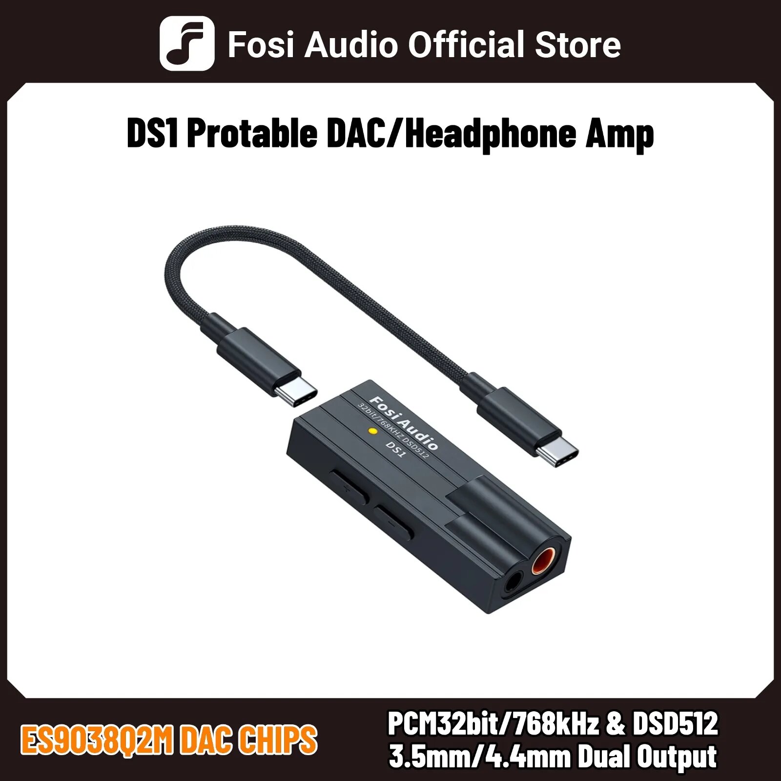 Fosi Audio DS1 USB ЦАП усилитель для наушников