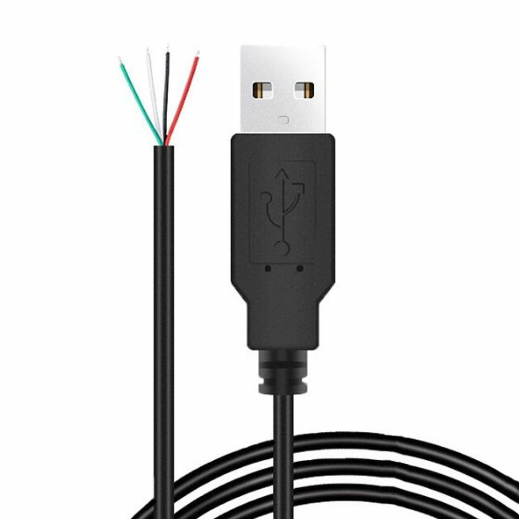 USB 4 проволочный кабель для косичка, USB2.0 мужской штекер 4PIN Кабель 5V Заряд питания Datasync