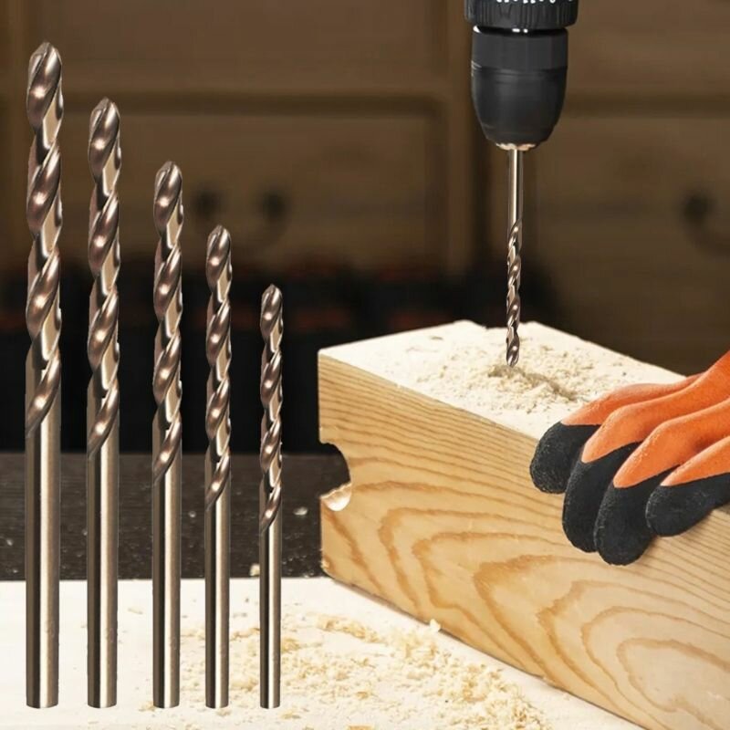 Набор из 50 спиральных сверл М35