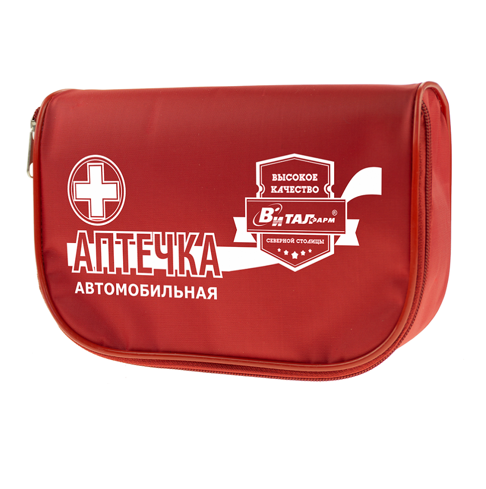 Аптечка первой помощи с применением медицинских изделий автомобильная/сумка/54351/пр мз 260 н