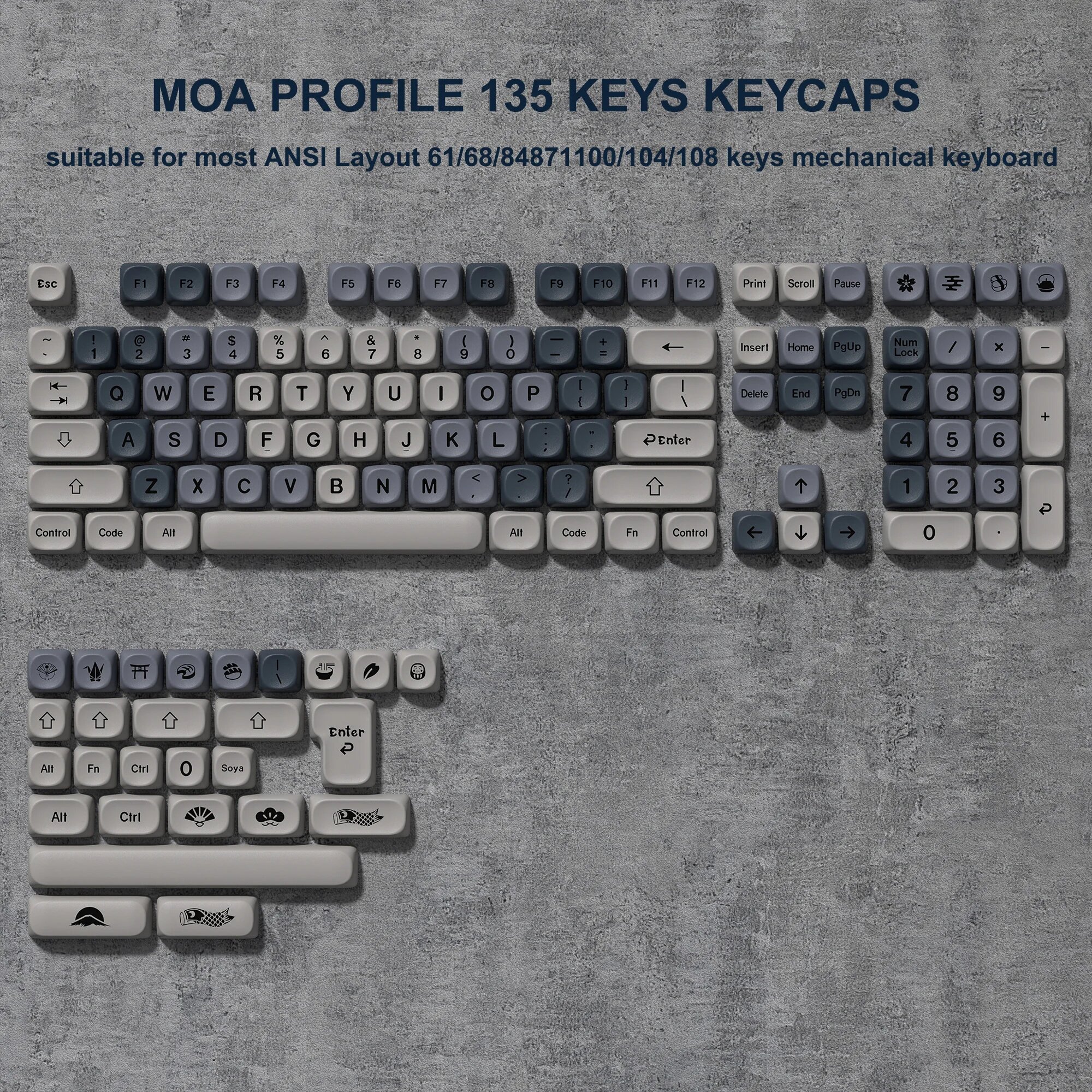 Womier Cherry Pudding 143 клавиш розовые PBT MOA профиль для механической клавиатуры