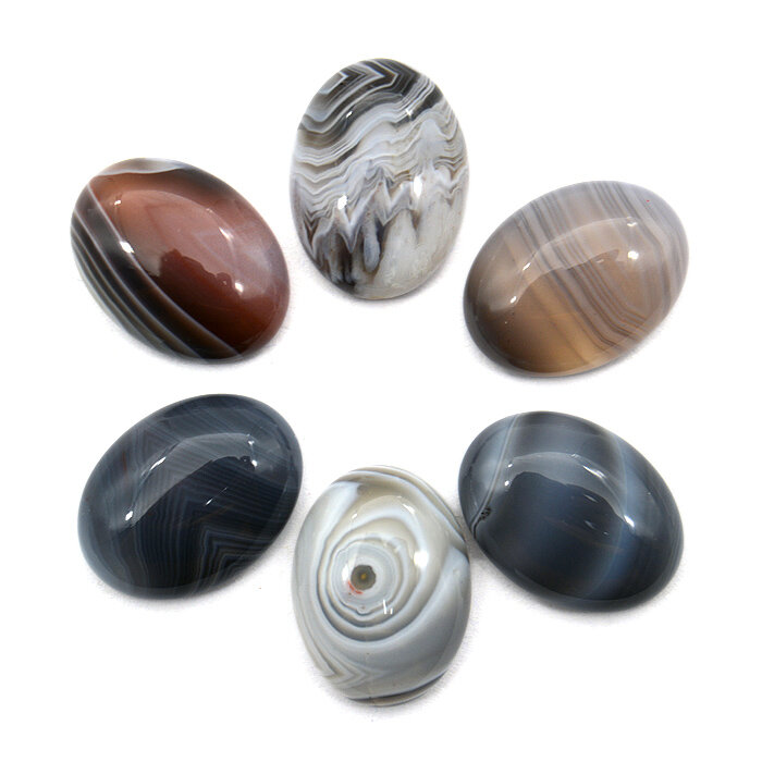 Кабошон из агата бразильского овал 20*15*5,5мм