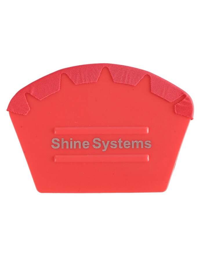 Shine Systems Ракель с фетром полукруглый 10*5см