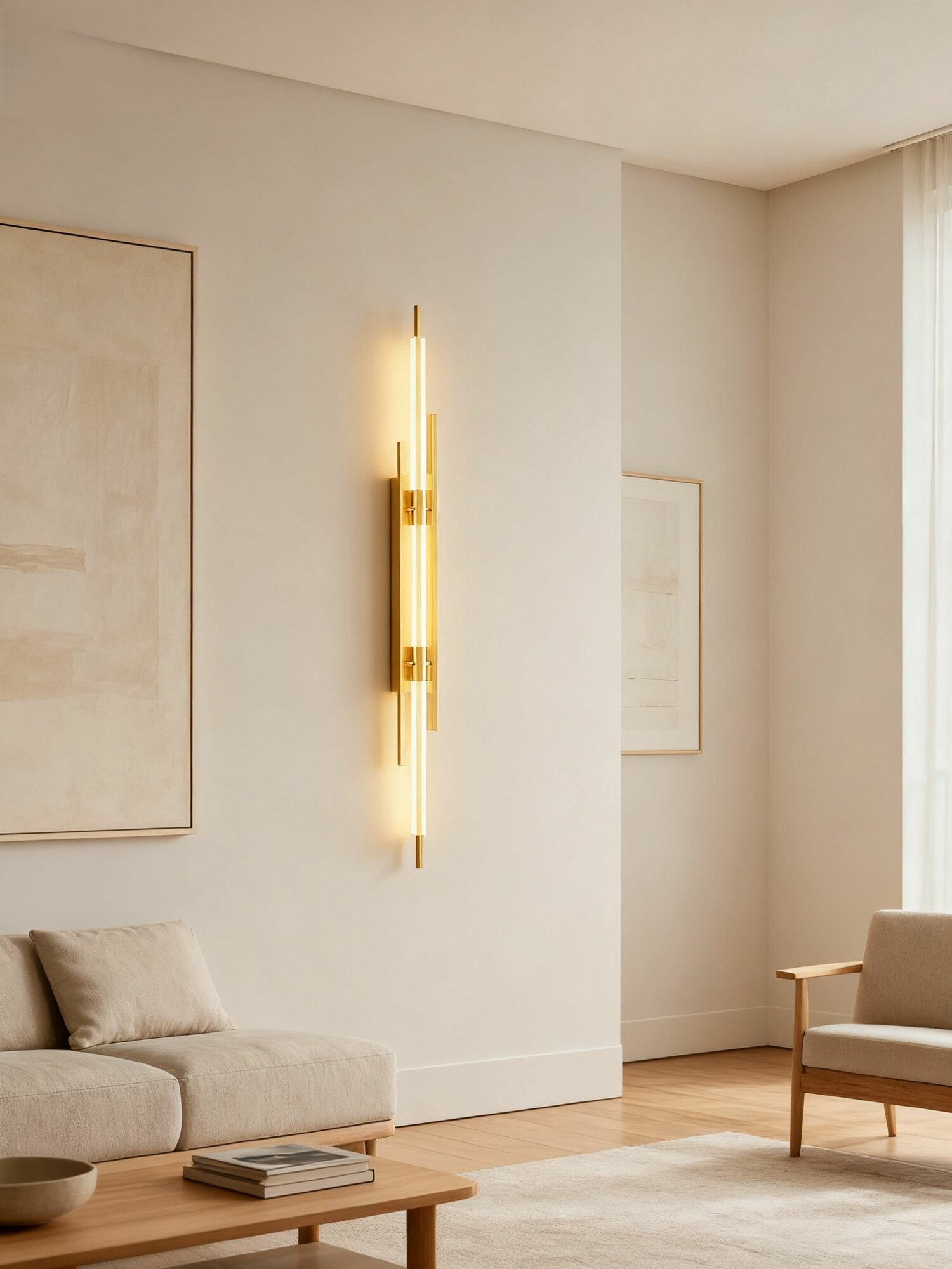 80cm современный скандинавский настенный светильник для освещения балконных лестниц отеля, стеклянное бра