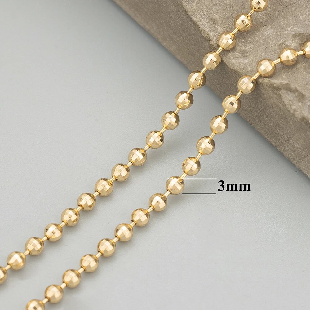 GUFEATHER цепочка из бисера 18к золото с родиевым покрытием C39806A