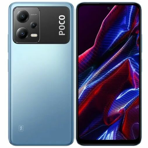 6,67" смартфон POCO X5 6/128 ГБ (45040) синий - 8, 6 ГБ, AMOLED, 2400x1080, 5G, 5000 мАч