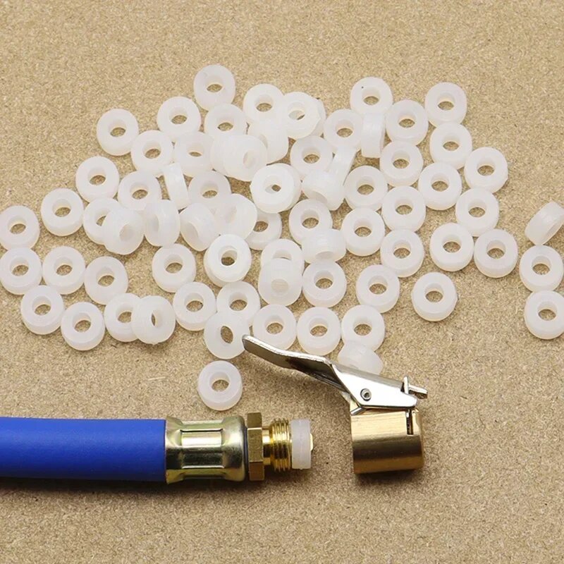 Аксессуары для патрона для шин, насадка для накачивания, уплотнительное кольцо, насадка, уплотнение, резиновая накладка, насадка для накачивания, силиконовая прокладка, 20pc