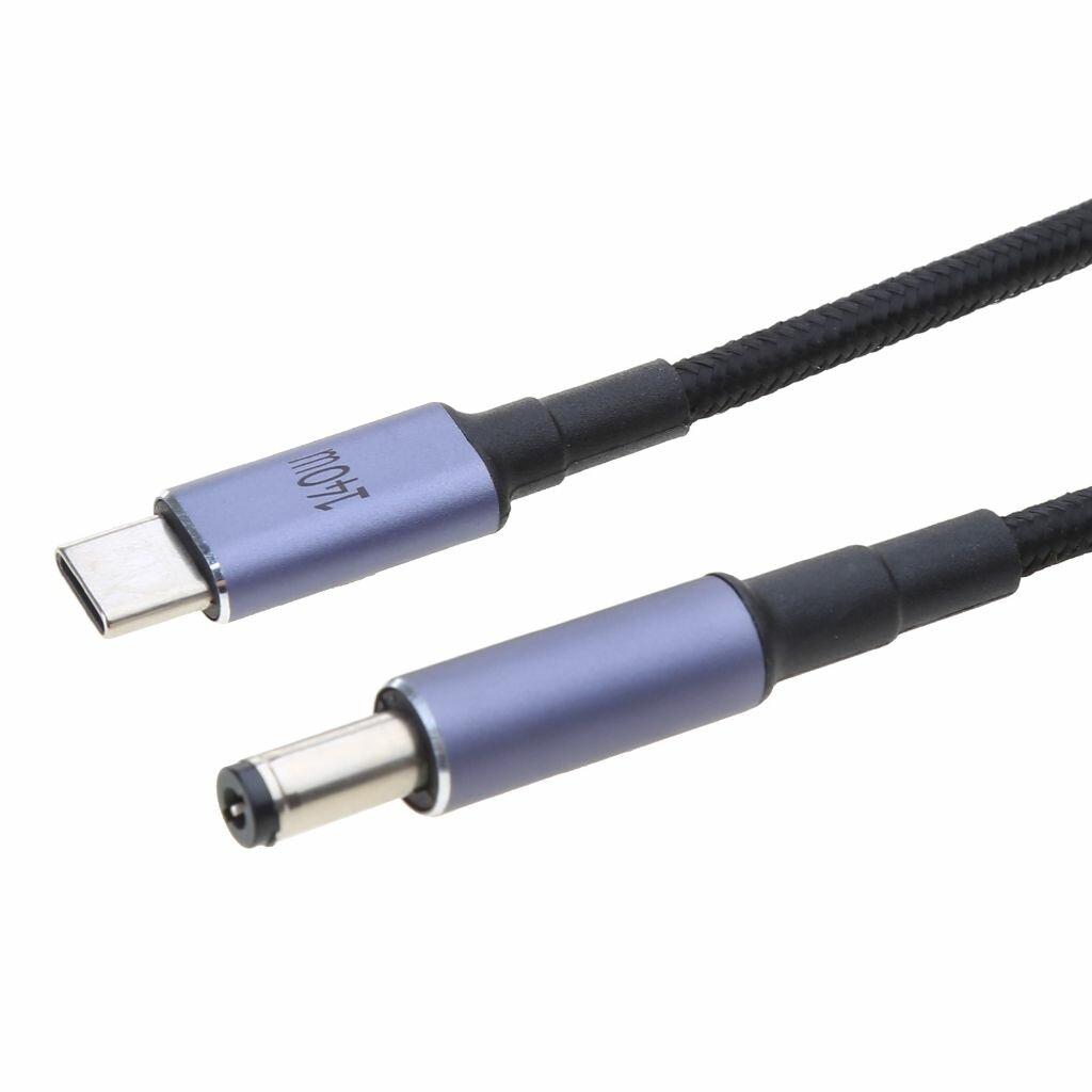 Кабель питания USB Type-C 140W для ноутбуков (DC 5.5x2.1mm, 5.5x2.5mm)