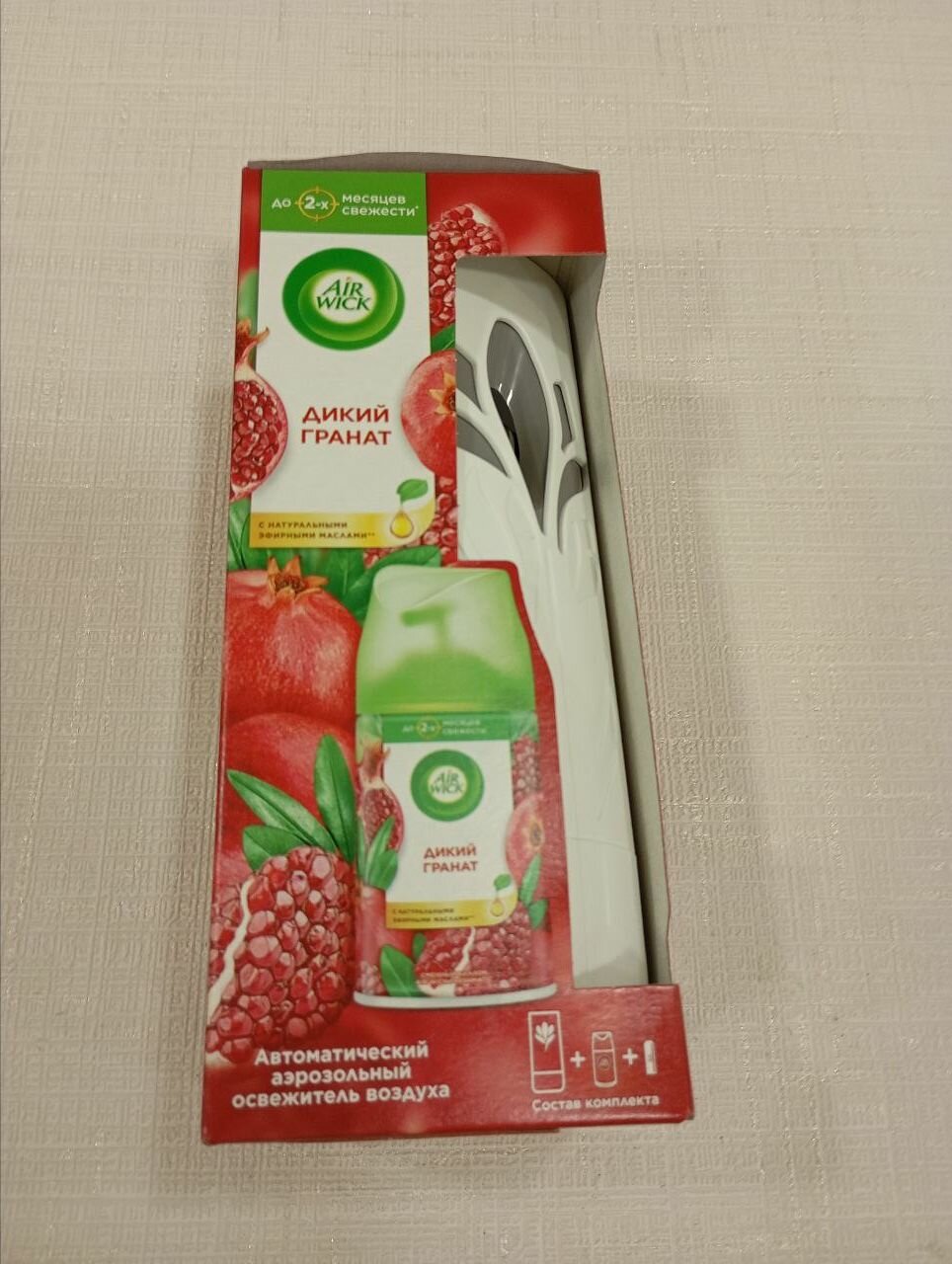Освежитель воздуха аэрозольный автоматический Дикий гранат Индия Air Wick