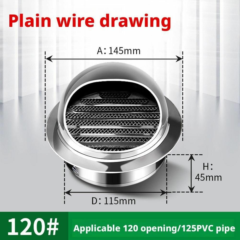 Вентиляционный колпак с сеткой и фланцем