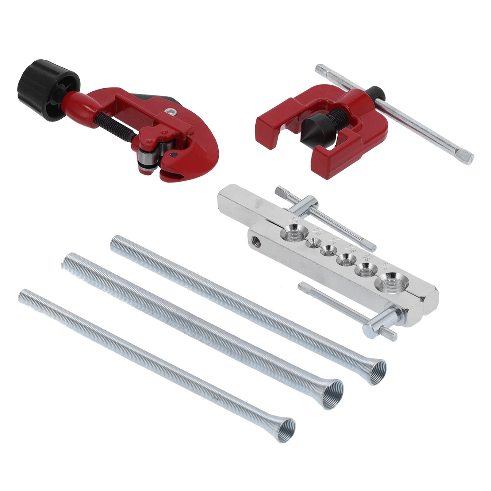 Набор инструментов для развальцовки труб из 6 предметов Расширитель труб Пружинная развертка Труборез для медных труб/трубок CT 8012