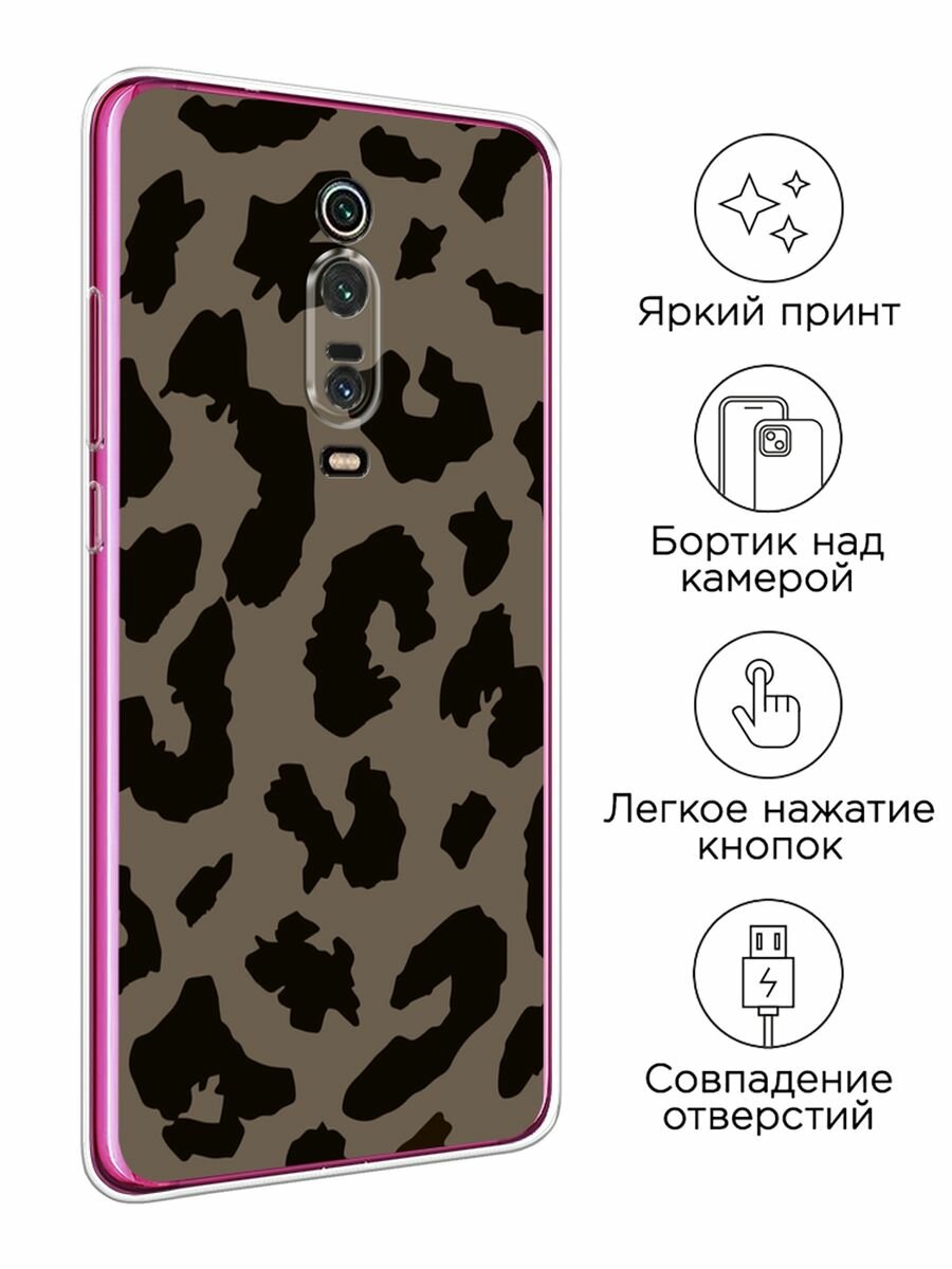 Чехол на Xiaomi Redmi K20/K20 Pro/Mi 9T/9T Pro / Сяоми Редми К20/K20 Pro/Mi 9T с принтом "Леопардовые пятна паттерн 1" — фото 1