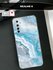 Чехол на Realme 6 / Реалми 6 с принтом "Нежно-голубой мрамор"