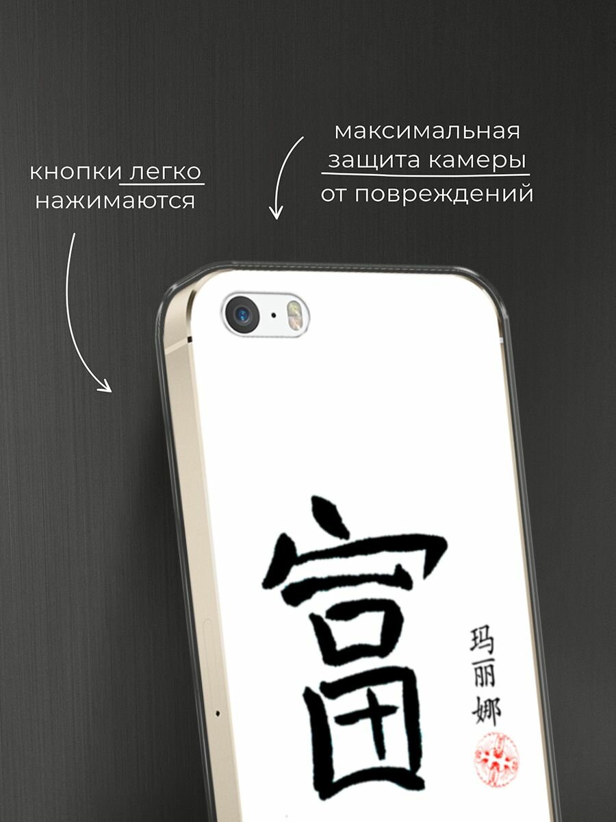 Чехол на Apple iPhone 5/5S/SE / Айфон 5/5S/SE с принтом "Богатство 1" — фото 1