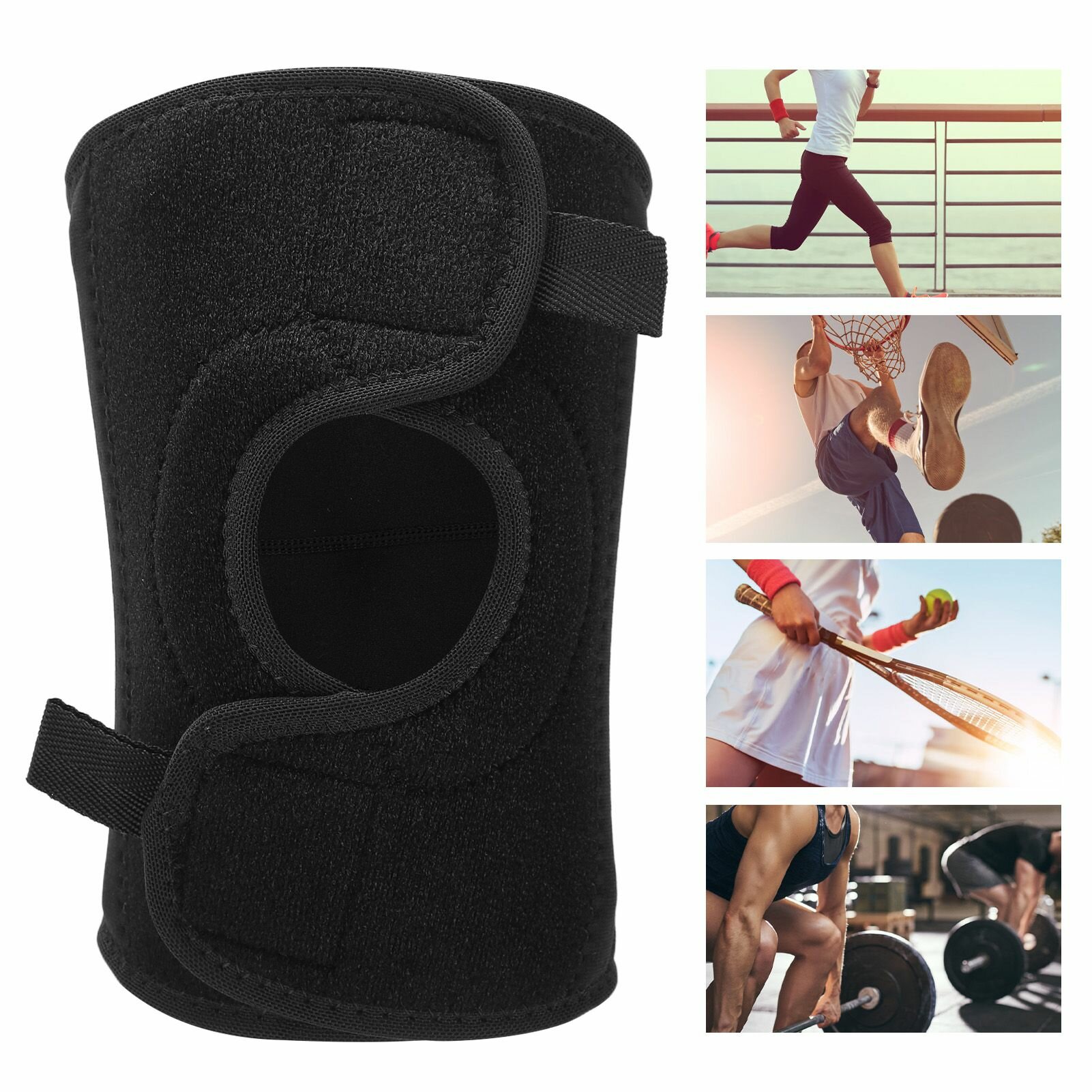 Коленный бандаж, регулируемый компрессионный рукав для колена, поддержка альпинизма, велоспорта, баскетбола, волейбола, тенниса