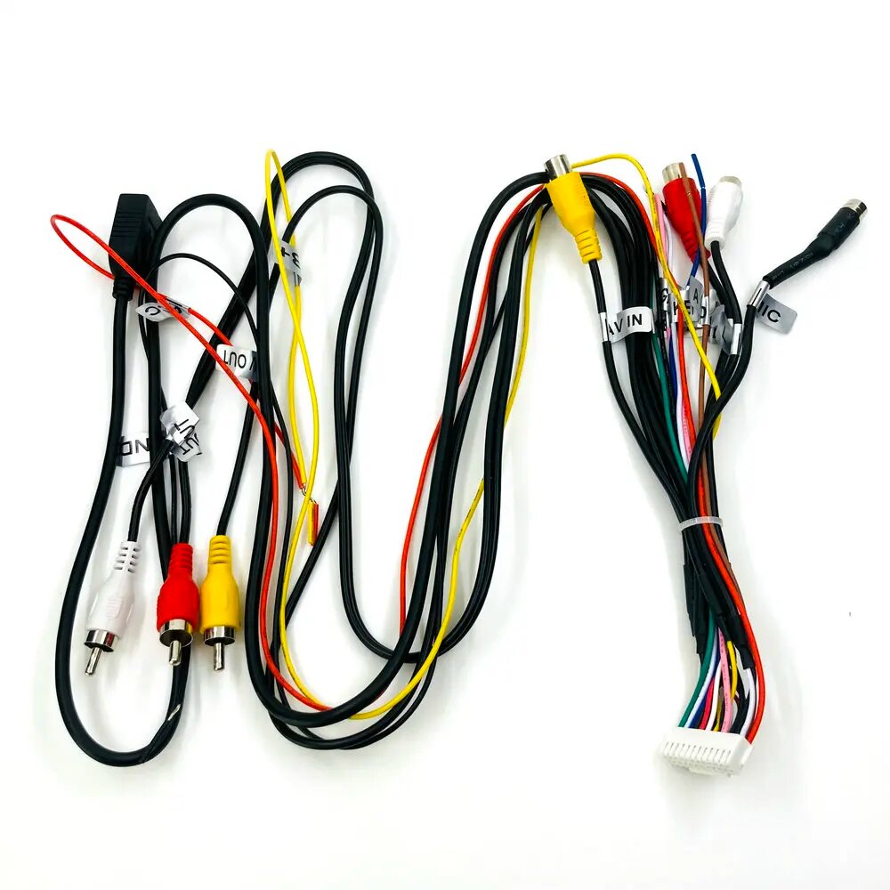 Автомобильные универсальные беспроводные комплекты для модернизации CarPlay Android Auto LVDS RGB CVBS HDMI Поддержка сенсорного экрана Ручка MIC BT Рулевое колесо RCA Power cable