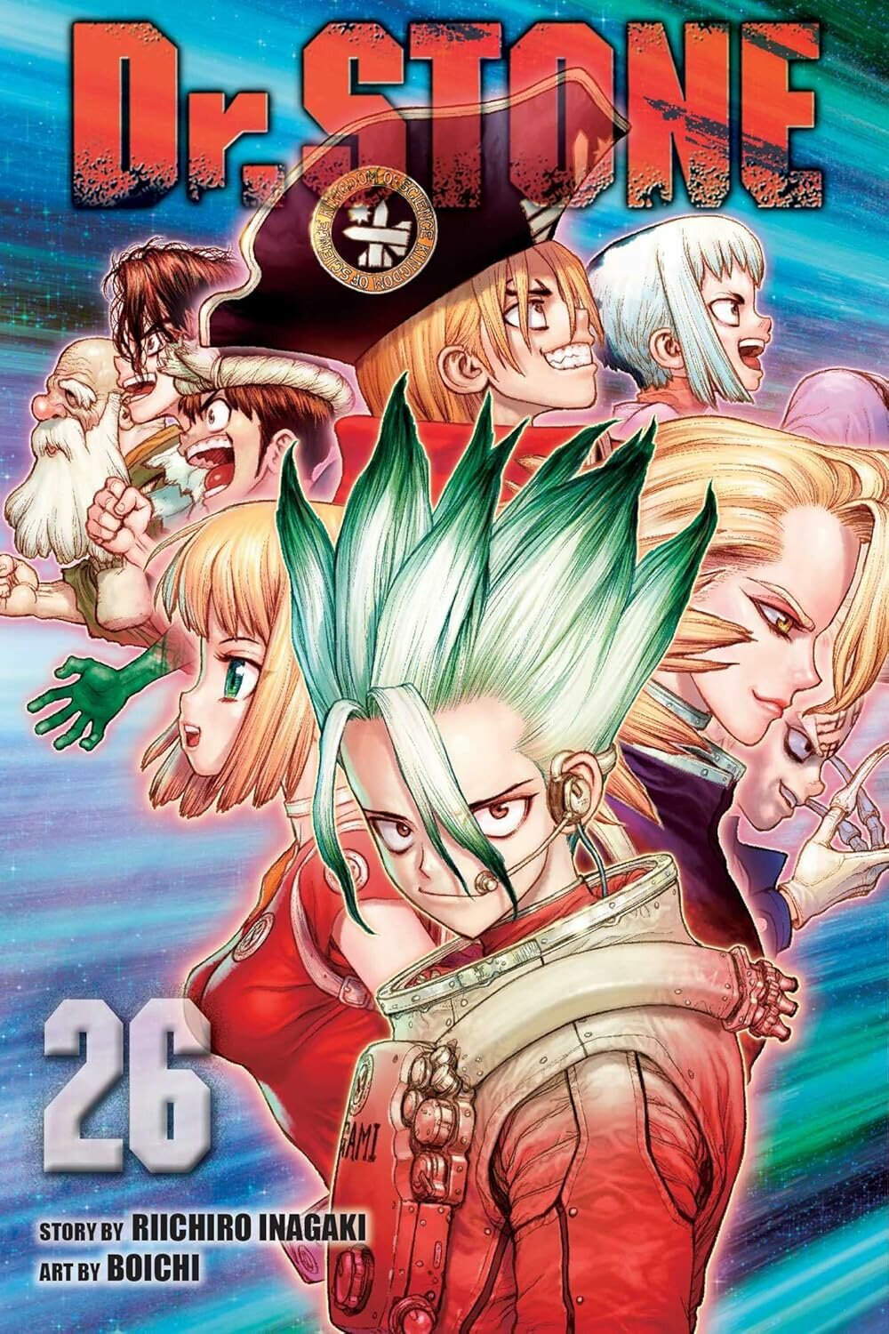 Манга Доктор Стоун (Dr. Stone). Vol. 1-27. ( Riichiro Inagaki . Boichi )