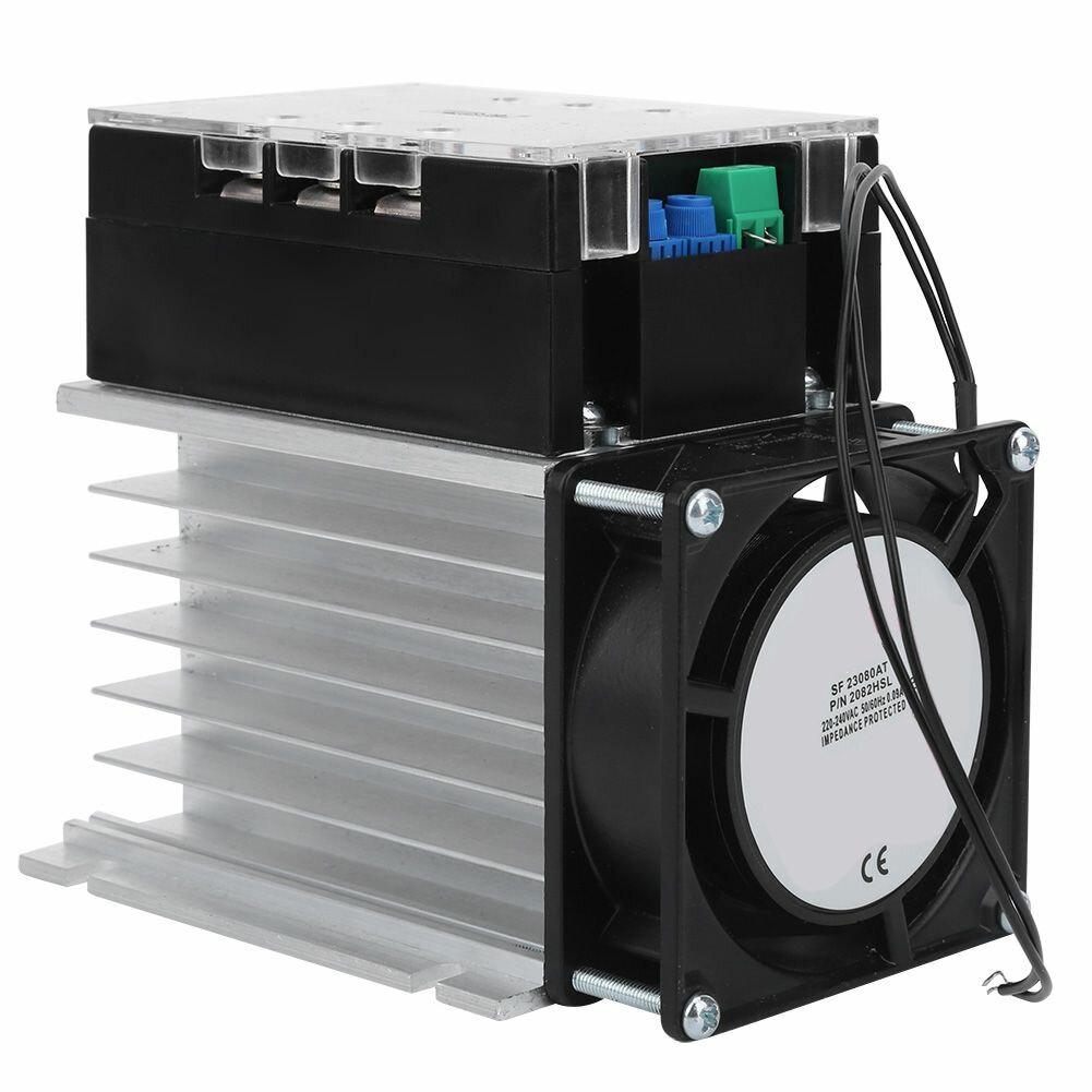 Контроллер плавного пуска Плата запуска двигателя 3-фазные электрические детали Алюминиевая нижняя часть для конвейеров/компрессоров (модульный радиатор)