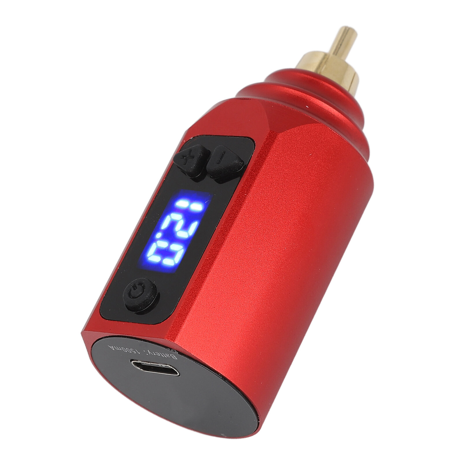Беспроводной источник питания для татуировки, светодиодный дисплей, USB аккумулятор, 1500 мАч, батарея для ручки для татуировки, регулируемое напряжение, источник питания RCA, красный