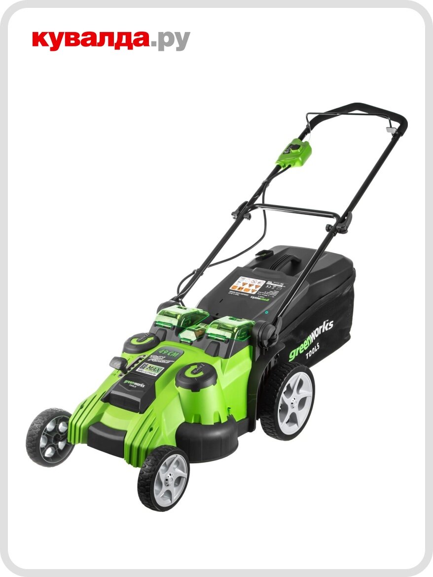 Газонокосилка аккумуляторная GREENWORKS G40LM49DBK4 40V
