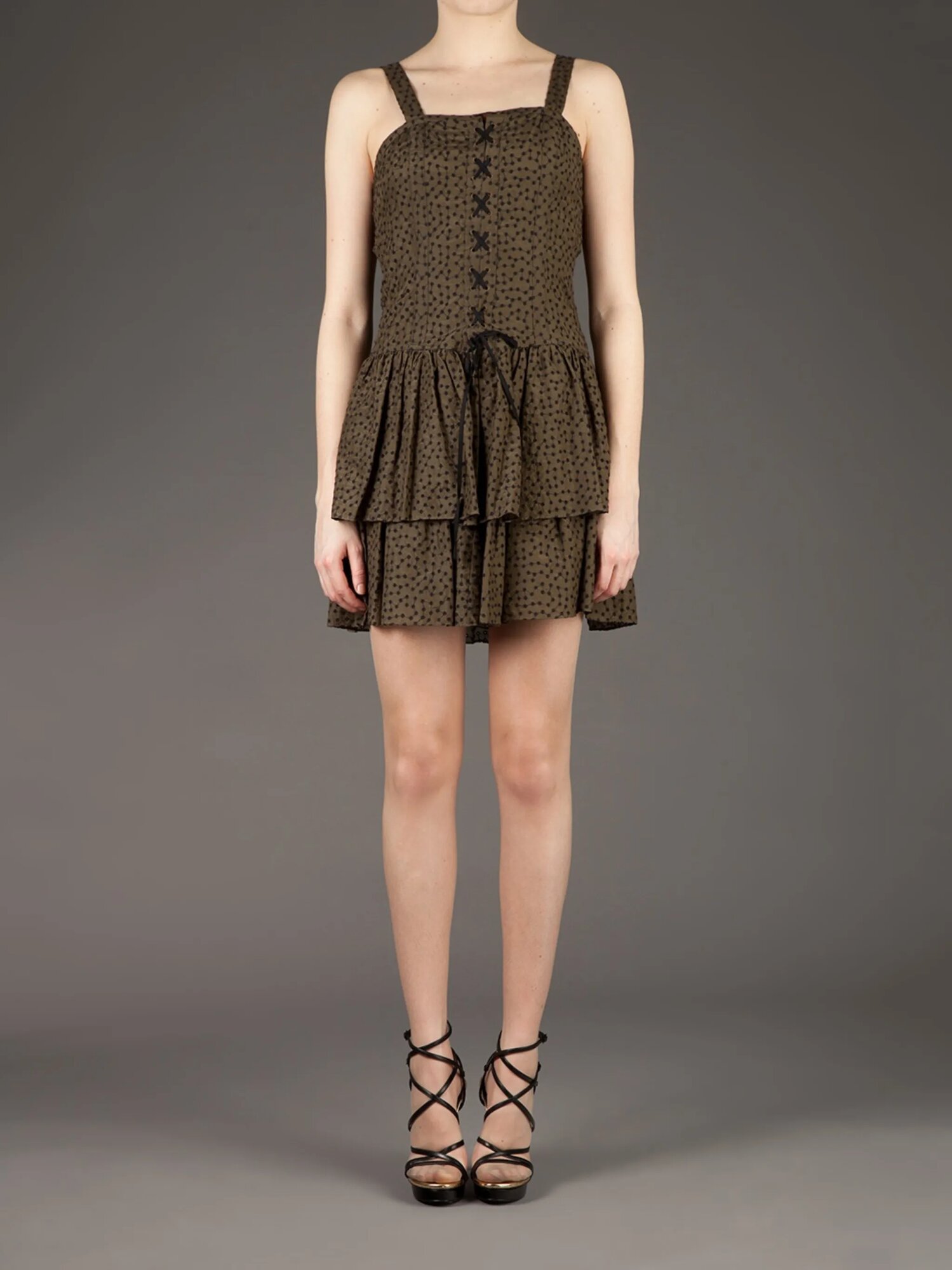 Платье Edun Pleated dress, размер 44, разноцветный — фото 1