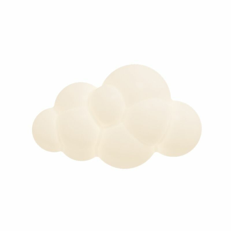 Настенный светильник с кремом ветрового облака полного спектра