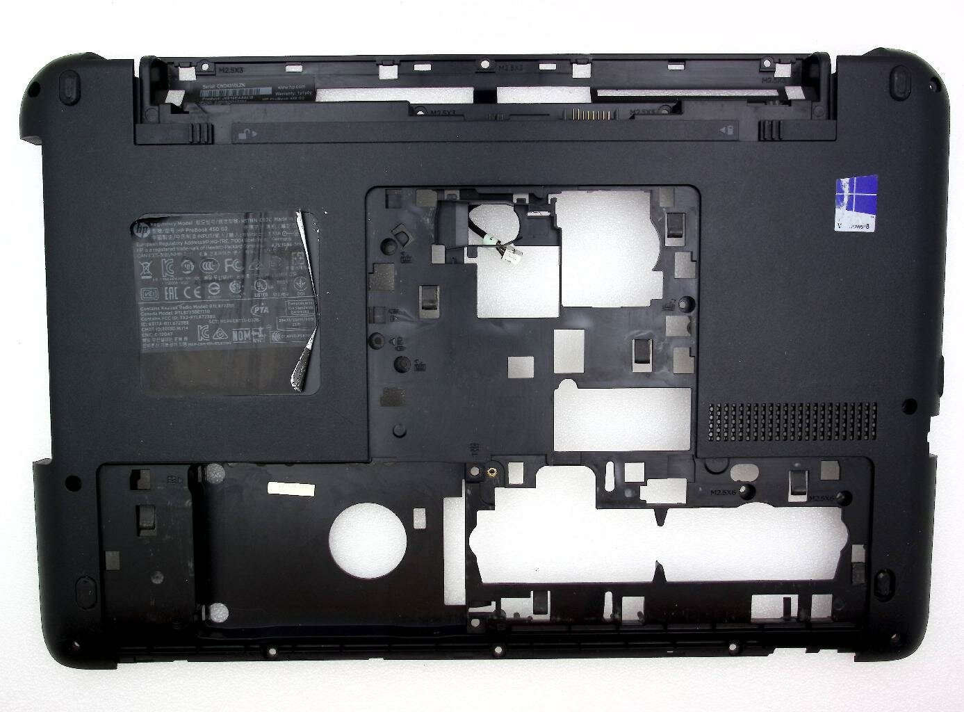 Поддон (нижняя часть корпуса) ноутбука HP ProBook 450 G2