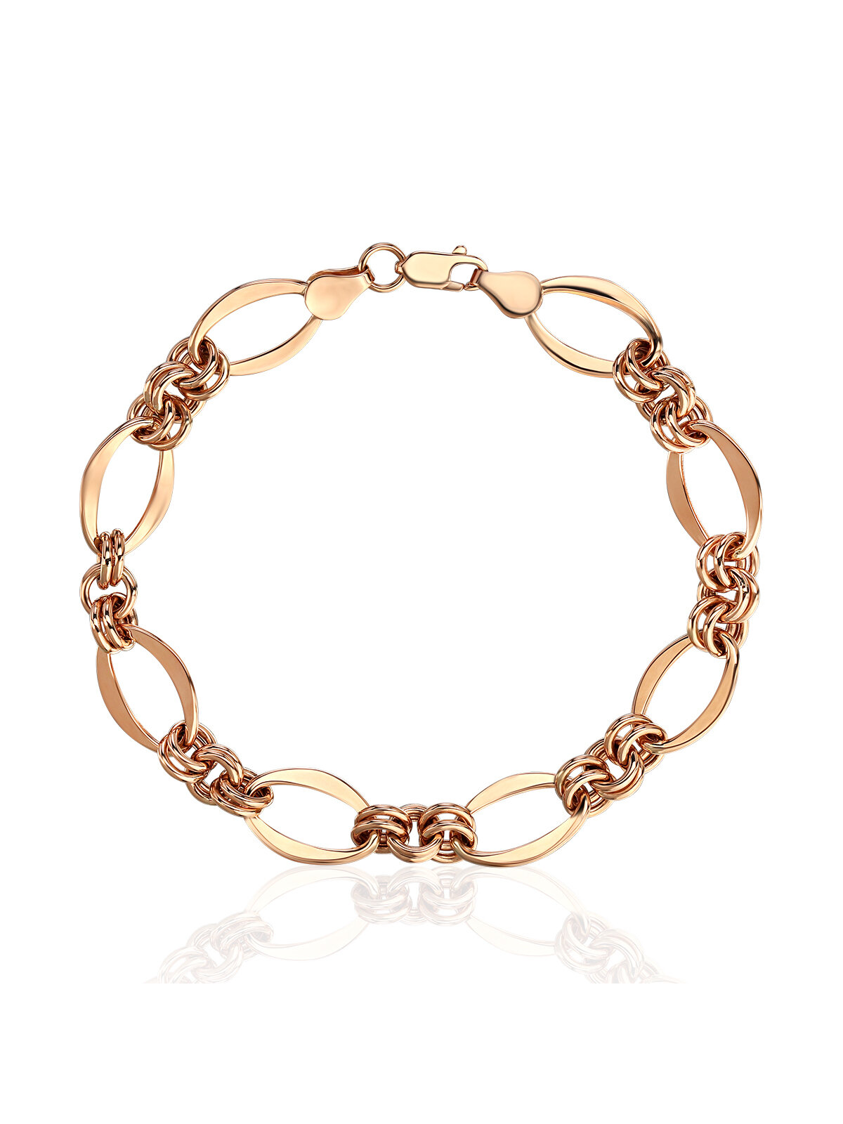 Браслет, красное золото, 375 проба