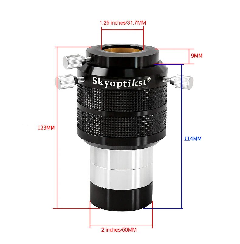 Skyoptikst линза Барлоу 2X 2 дюйма