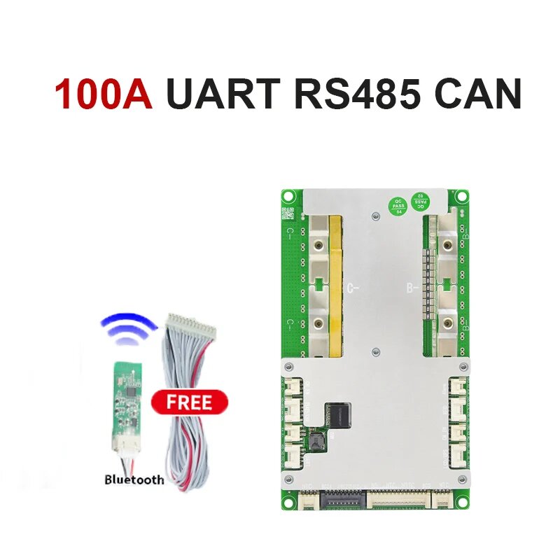 JBD Smart BMS для литиевых аккумуляторов 8S-24S 36В-72В 40-200А