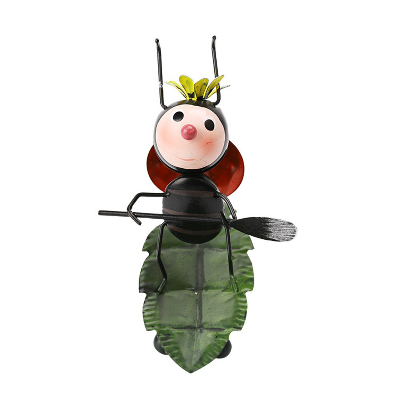 Коллекция Железных Скульптур Божьей Коровки Ladybug Paddle, Ручная работа, Декор Для Сада И Дома, Яркие Цвета, Природно-Используемое Искусство