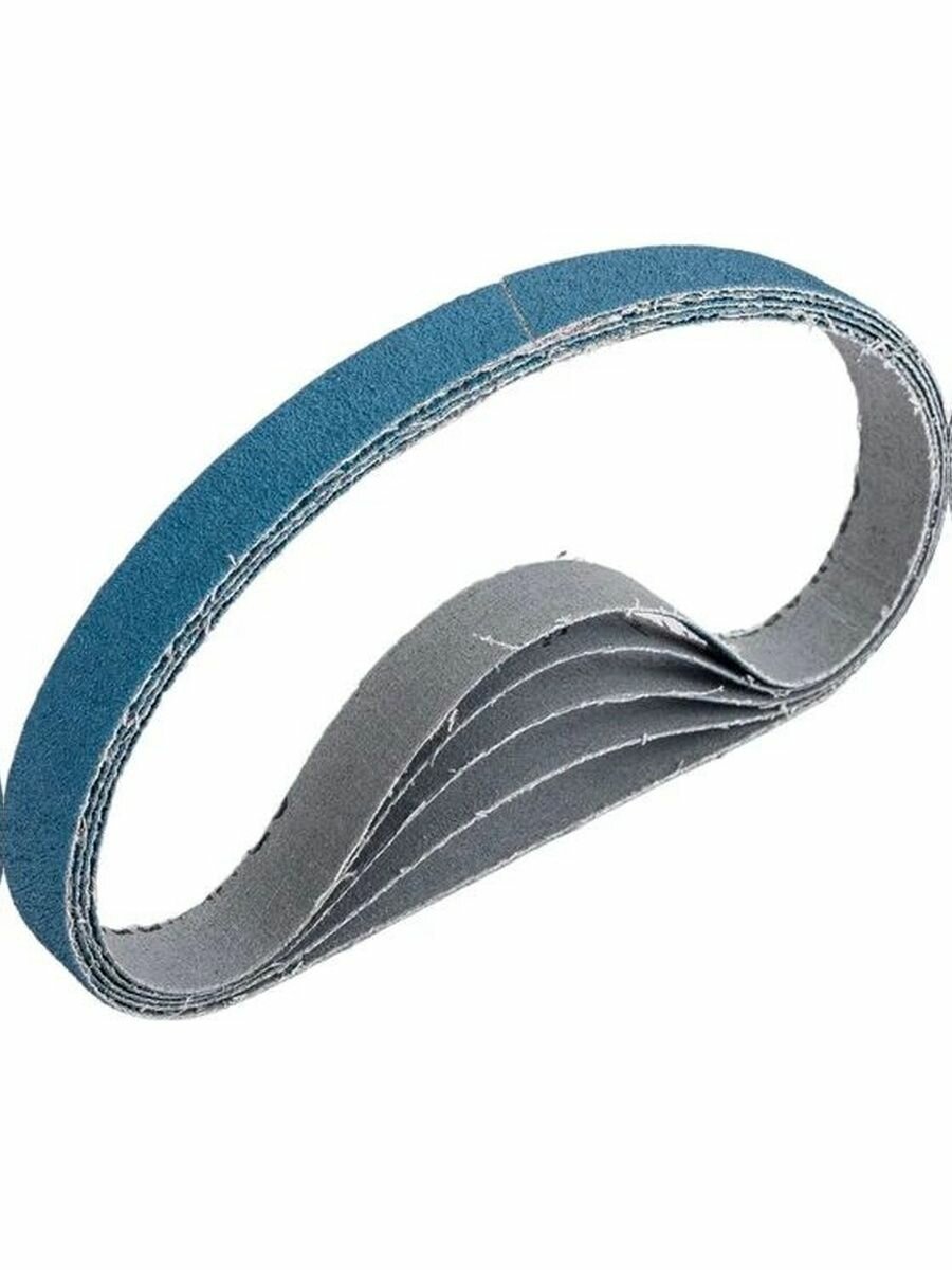 Лента шлифовальная для ленточного напильника закрути-забей 13х457 мм, циркониевый корунд P80 (5 шт.)