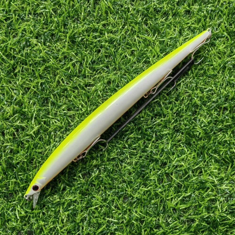 МUKUN Джерк Гольян 210 мм Светло-желтый, SW19 21CM 35G 02