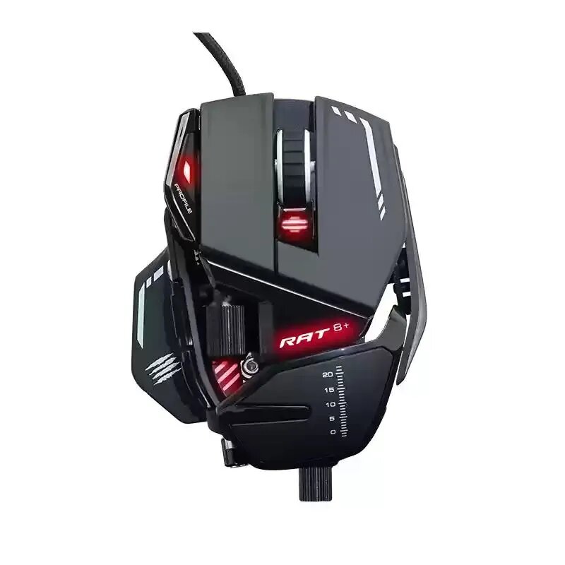 Мышь проводная RAT 8+, черный