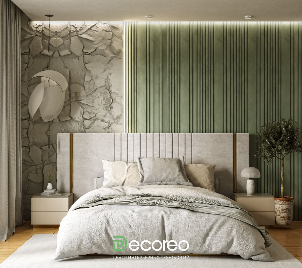 Гипсовые панели на стену "Fiorentino" 4шт 50х50см/ Панно на стену для интерьера