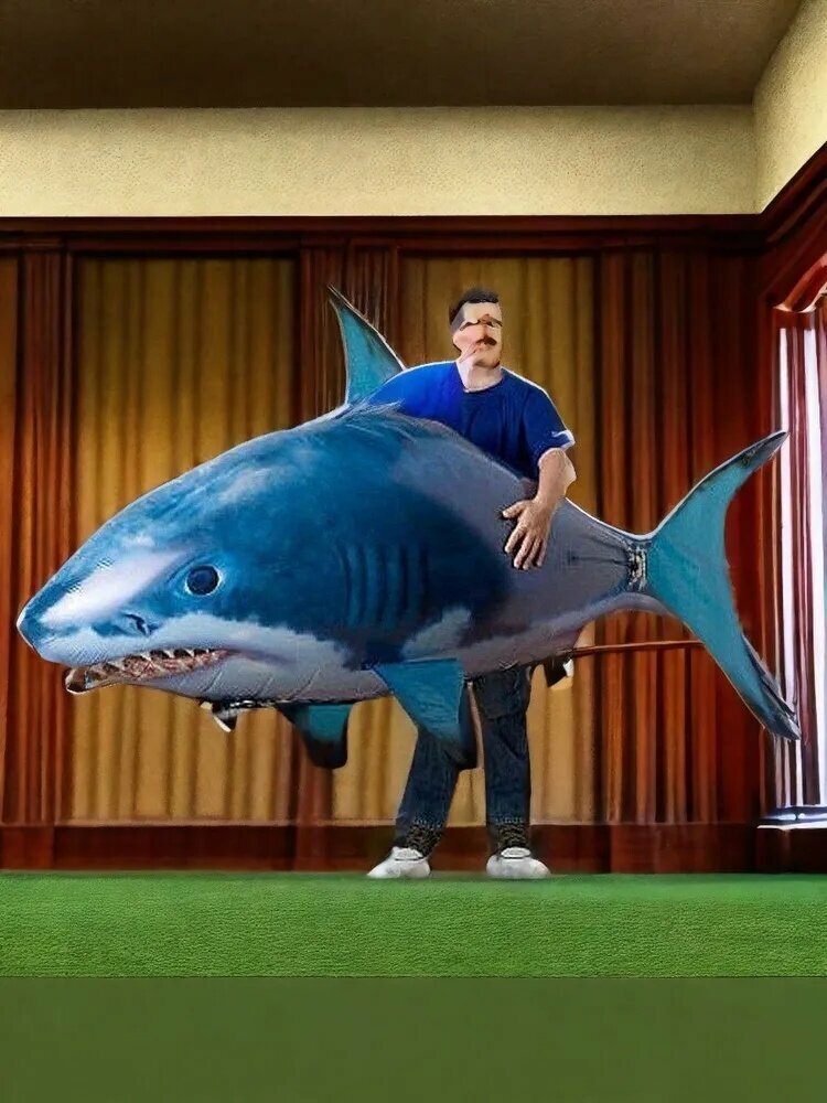 Игрушка С Дистанционным Управлением - Надувной Воздушный Пловец-рыба Немо Или Акула Swimmer Flying