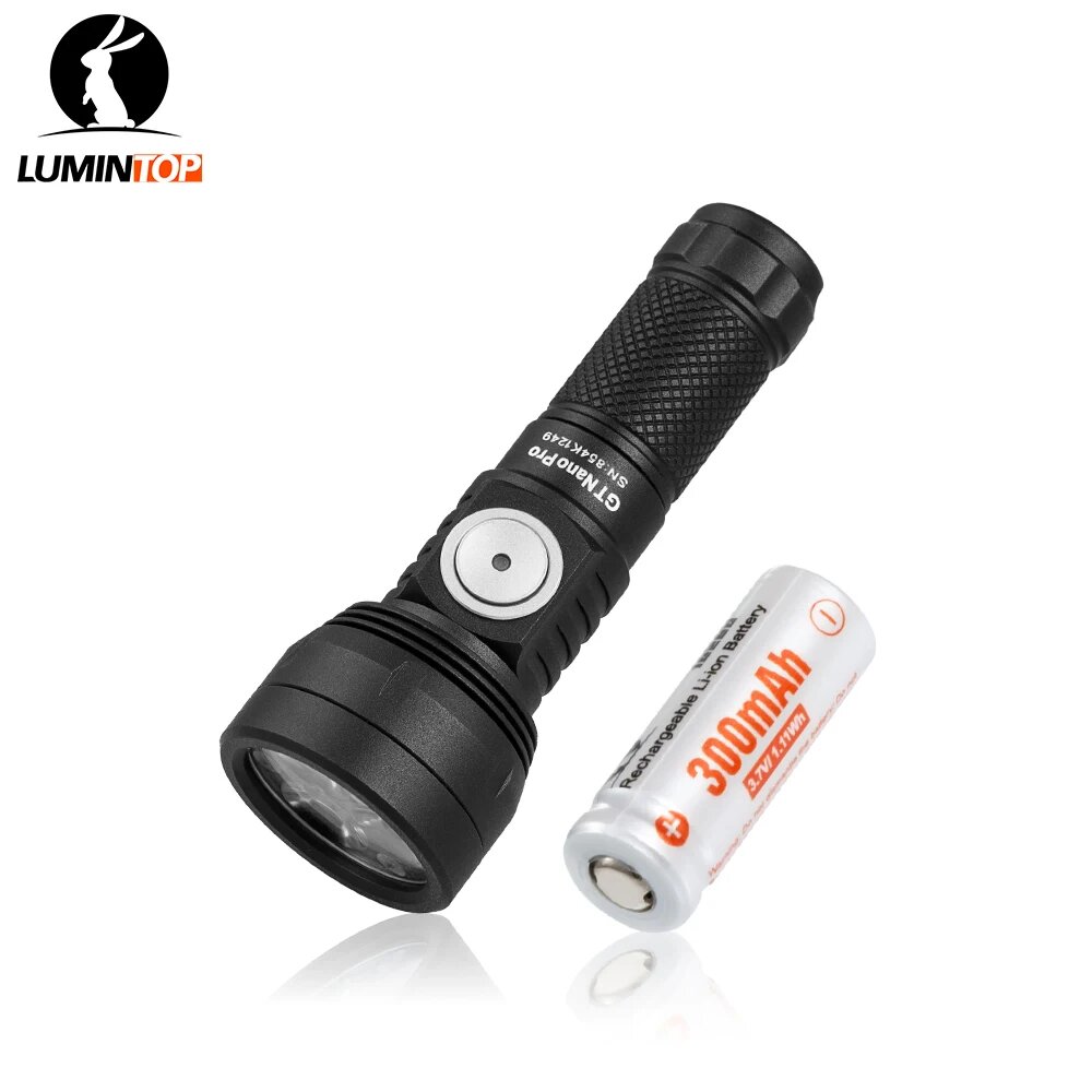 Lumintop GT NANO PRO V3.0 алюминиевый фонарик 1600 люмен Black 10750 set