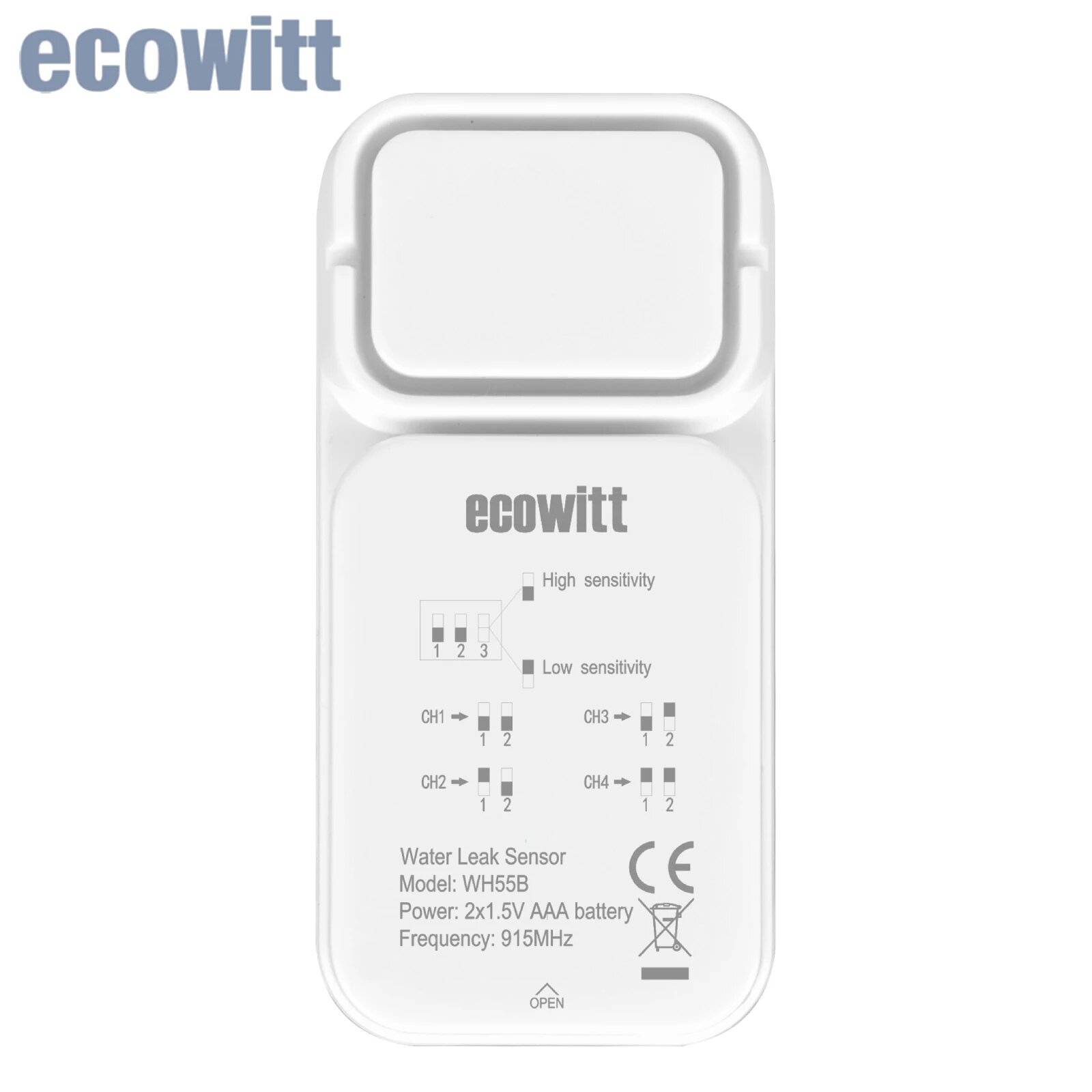 Беспроводной датчик утечки воды Ecowitt WH55 для шлюза