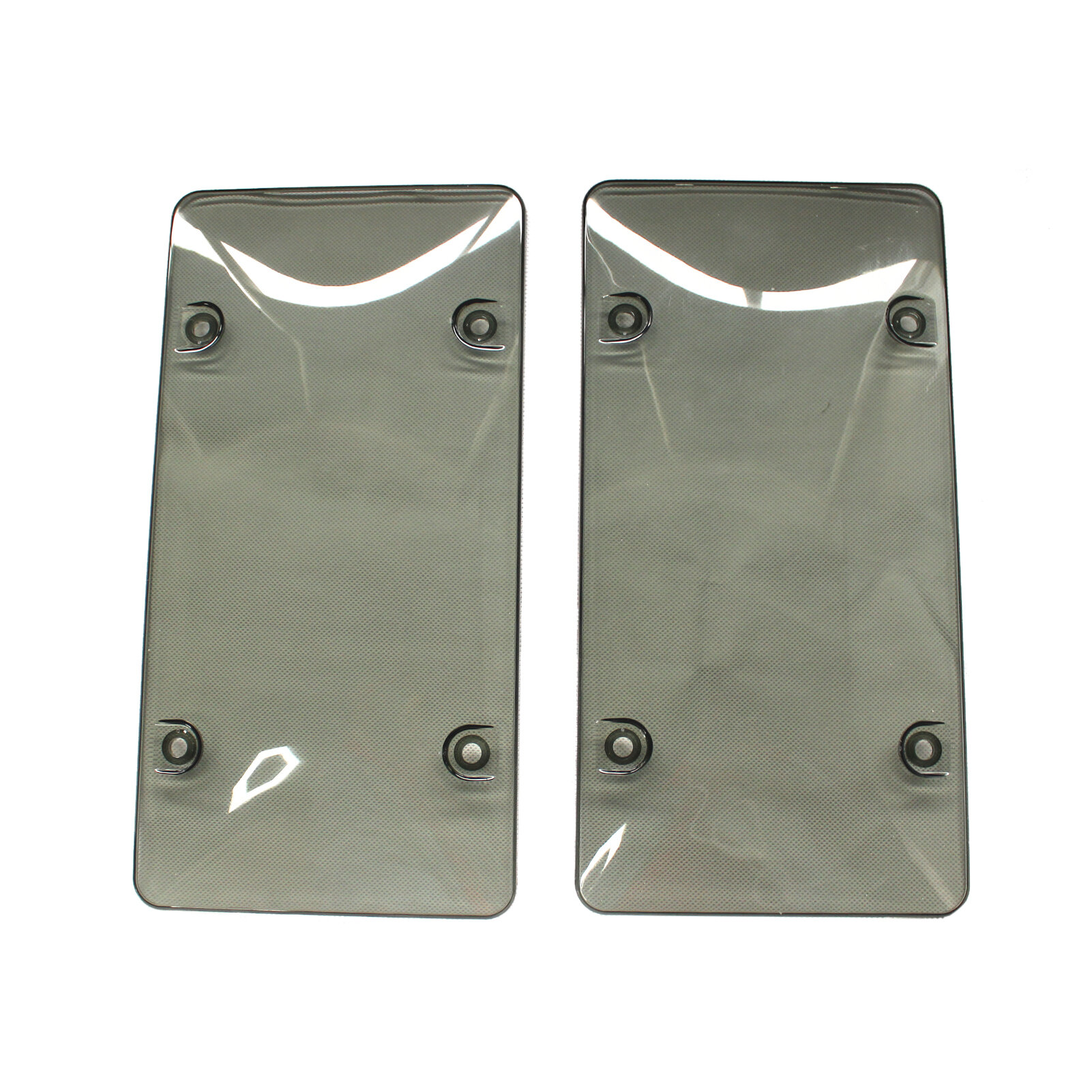2шт Защитные чехлы для номерных знаков, рамы для номерных знаков прозрачные темно-серые чехлы для автомобилей, грузовиков, материал Поликарбонат, размер упаковки 31*16*2.5см, вес упаковки 220г