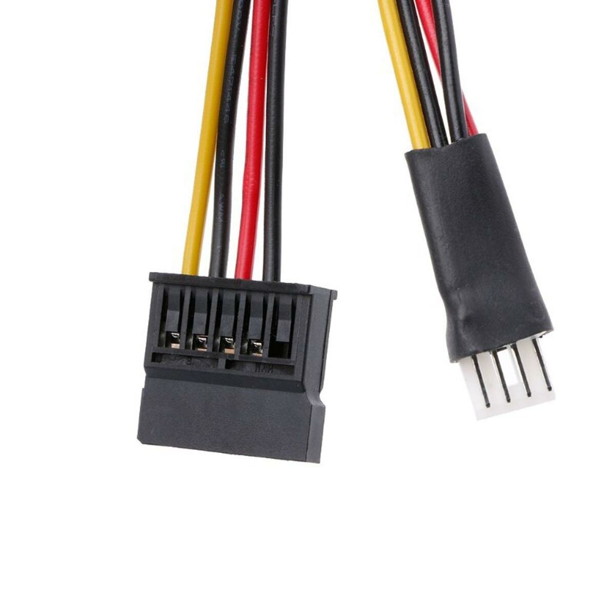 2021 Новый 4-контактный FDD Floppy Male на 15-контактный SATA Female адаптер-конвертер для жесткого диска, кабель питани