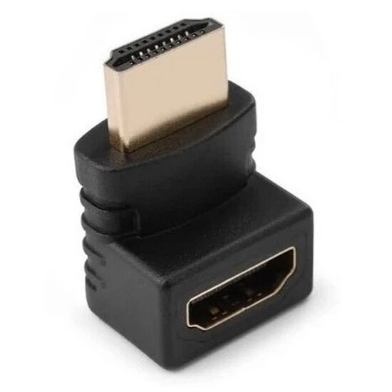 Переходник Gopower HDMI (m)-HDMI (f) угловой 4K 60Hz черный