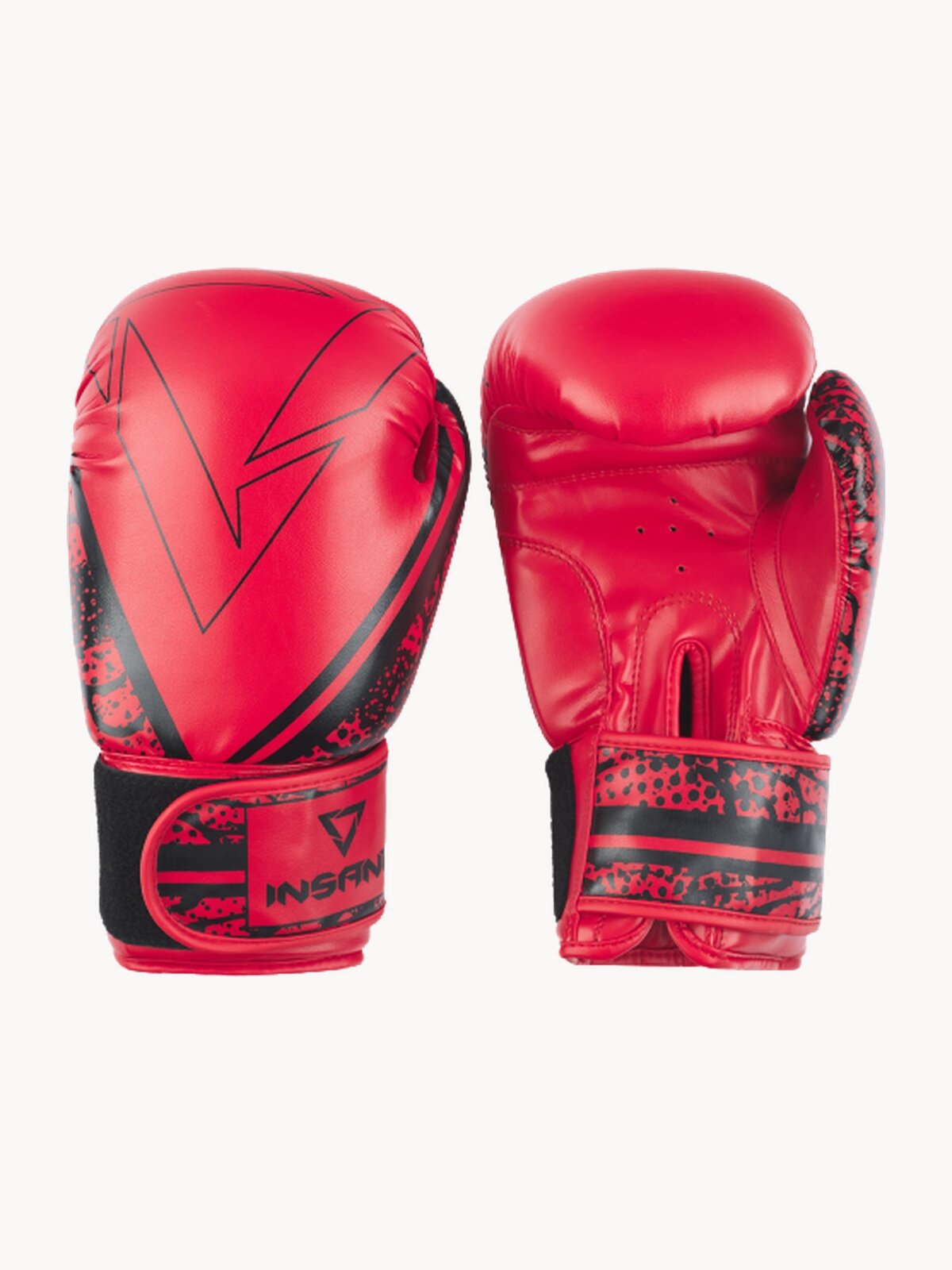 Перчатки боксерские INSANE ODIN IN22-BG200, ПУ, красный, 12 oz
