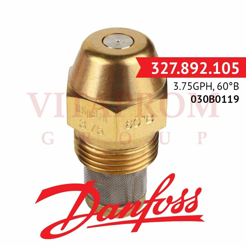 Форсунка Danfoss 3.75GPH, 60B, 030B0119 — фото 1