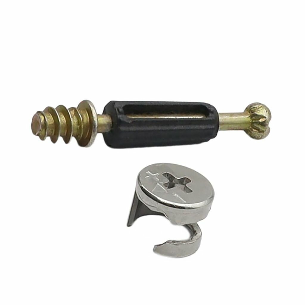 100 шт/комплект, замок для шкафа длиной 15 см, эксцентриковое колесо, подвижное позиционирование, саморез-черный стержень