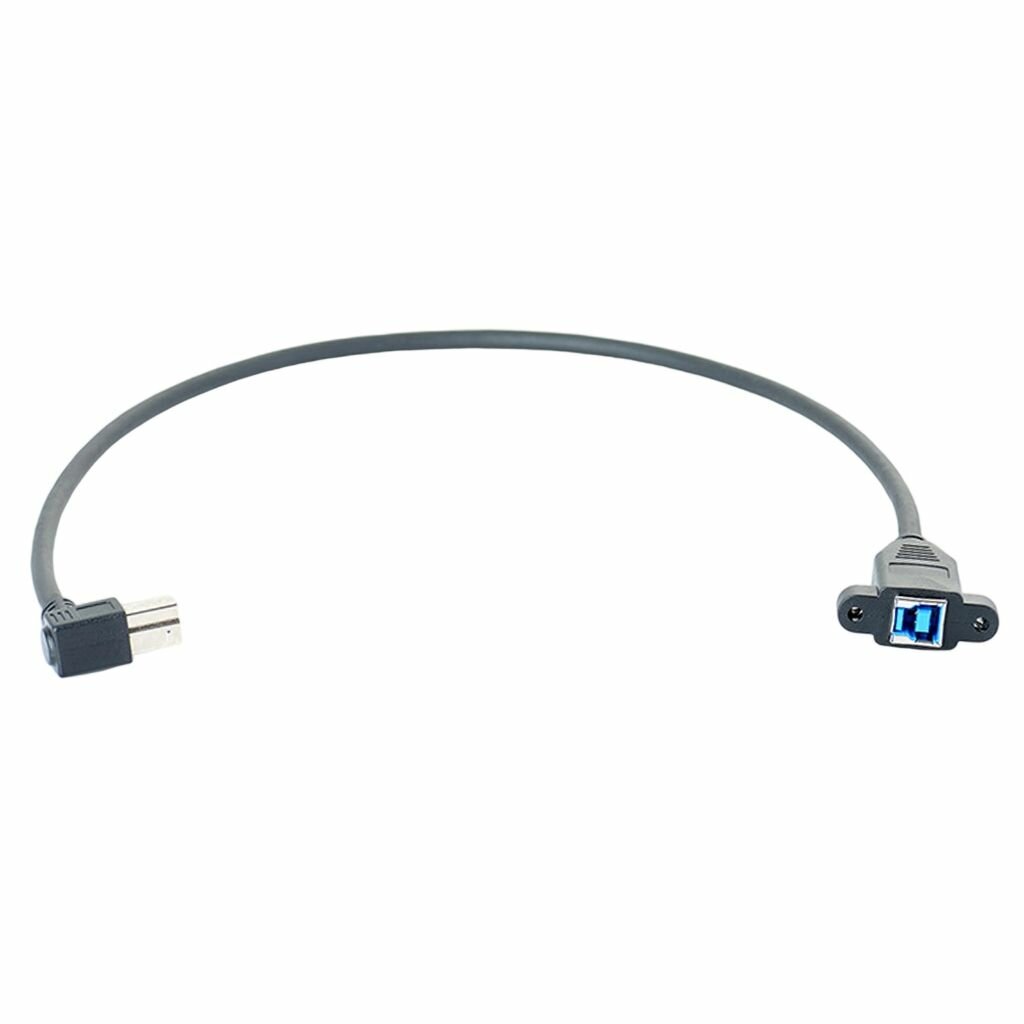 Левый изогнутый удлинитель типа USB3.0 B от мужчины к женщине с ушками