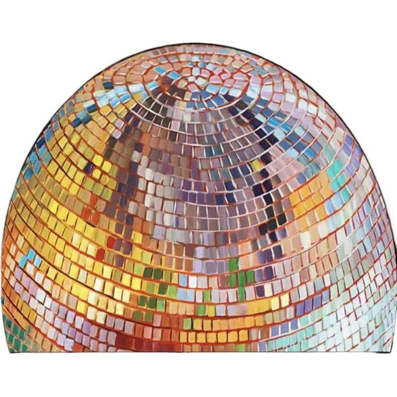 Цветной полукруглый ковер для прихожей, напечатанный на 3D-принтере