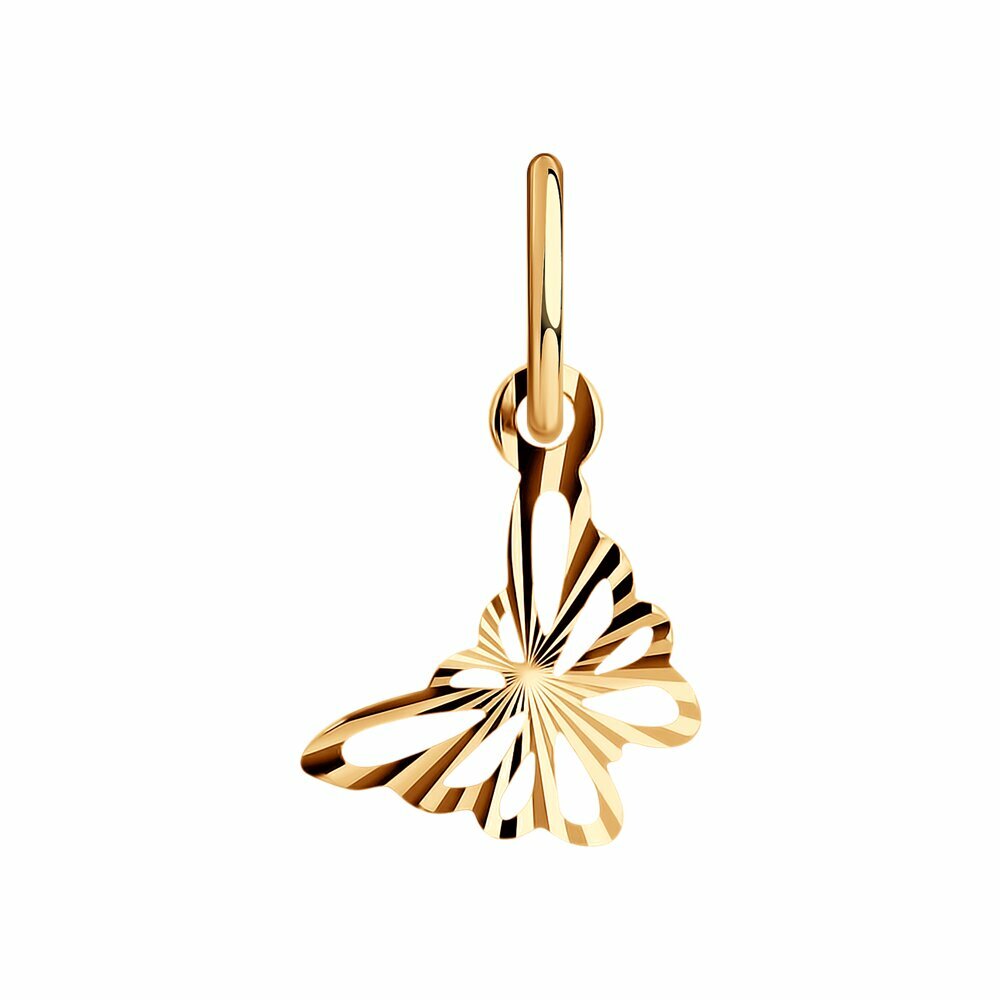 Подвеска, красное золото, 585 проба